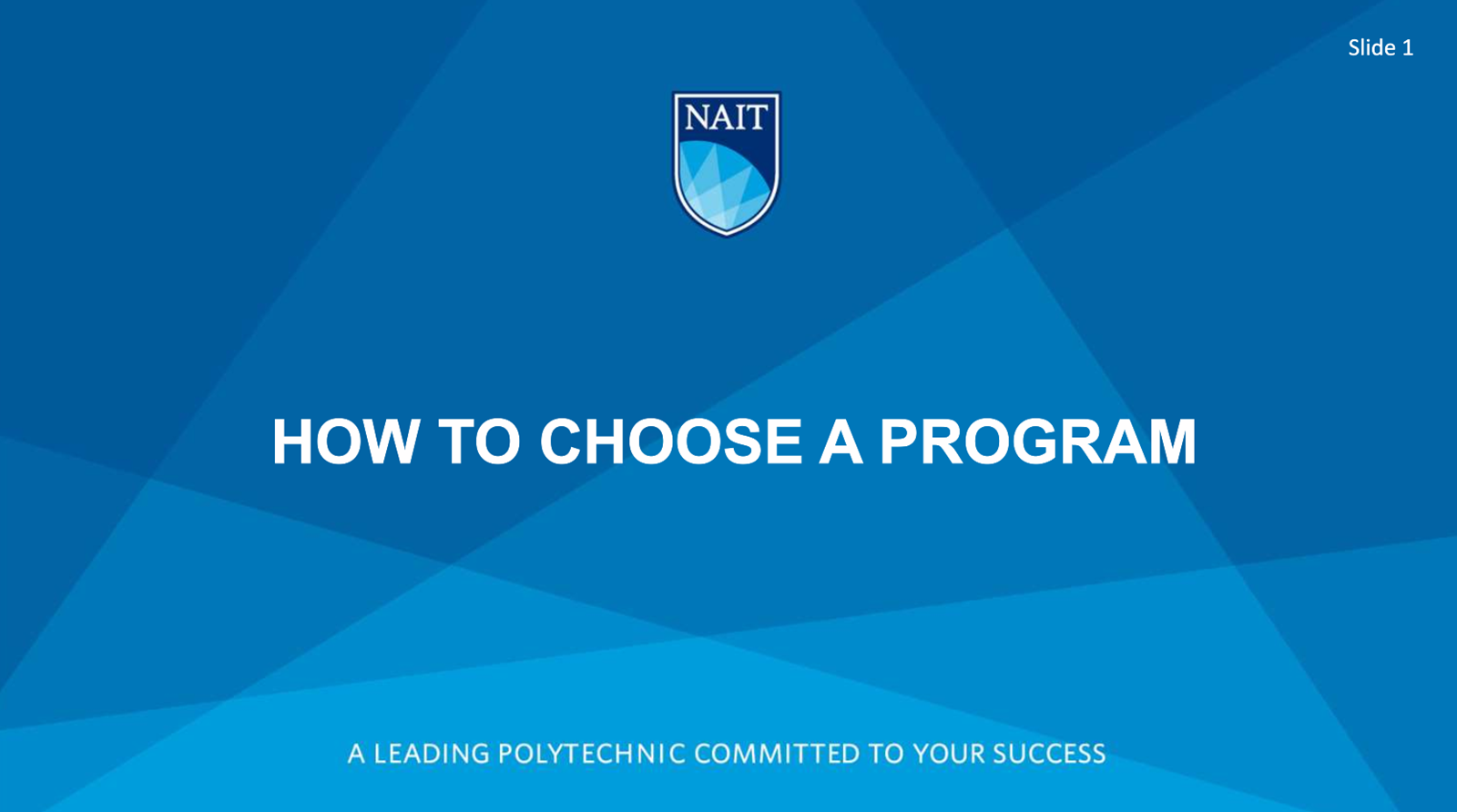 Tours, Events and Info Sessions - NAIT